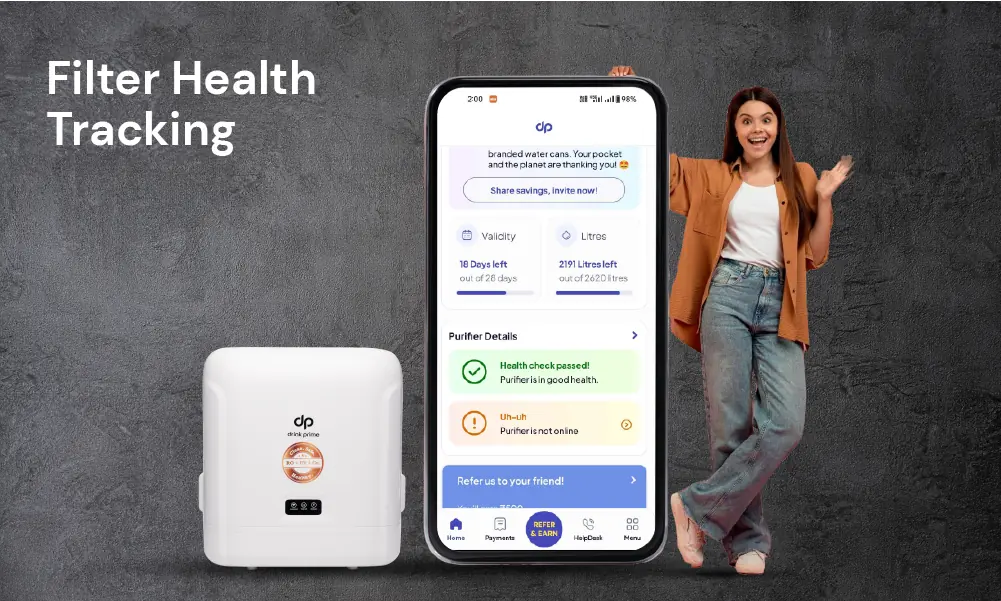 Water Purifier: Get India’s Smartest Water Purifier on Rent - DrinkPrime