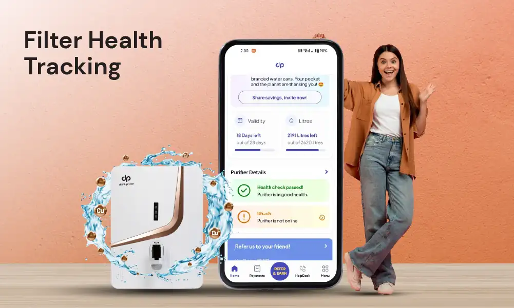 Water Purifier: Get India’s Smartest Water Purifier on Rent - DrinkPrime