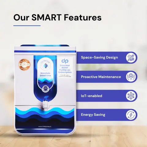 Water Purifier: Get India’s Smartest Water Purifier on Rent - DrinkPrime