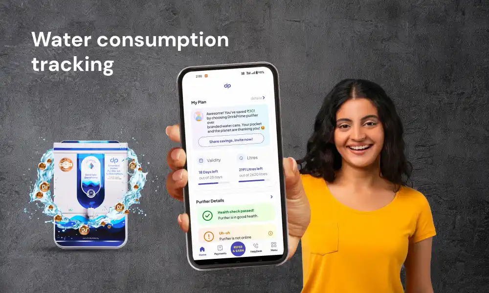 Water Purifier: Get India’s Smartest Water Purifier on Rent - DrinkPrime
