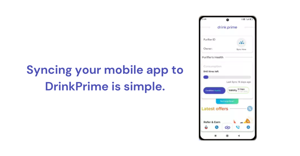 DrinkPrime Water Purifier Quick Start Guide