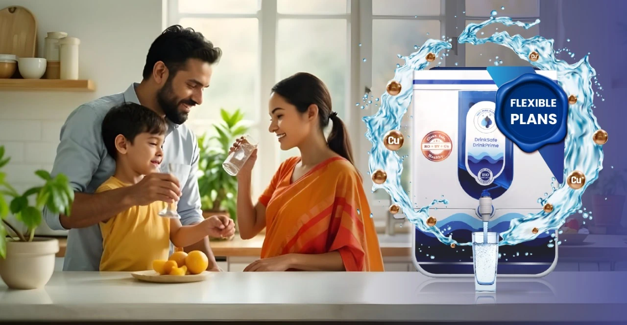Flexible Plans for Water Purifier in Hyderabad | DrinkPrime